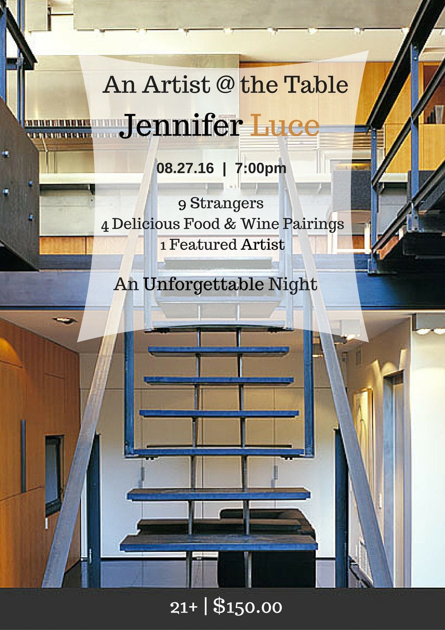 2016 An Artist @ the Table with JENNIFER LUCE - Vanguard Culture
