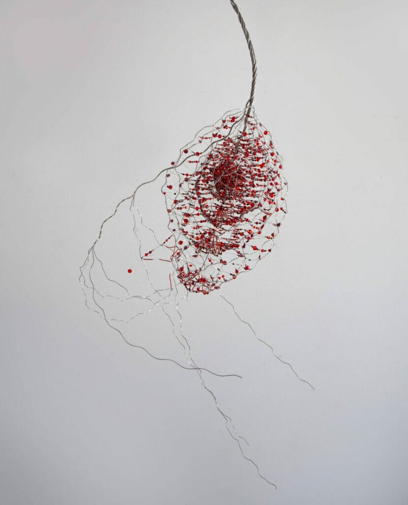 THE BUZZ: Anne Mudge's Wire & Beads sculptures turn Quint Gallery into ...